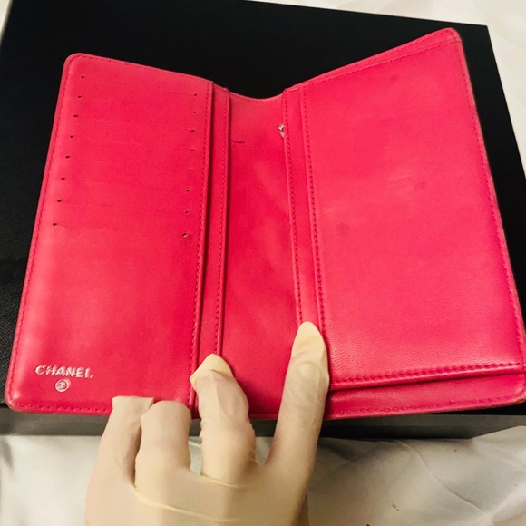 CHANEL | Bags | Chanel Long Icon Cc Coco Logo Patent Wallet | Poshmark